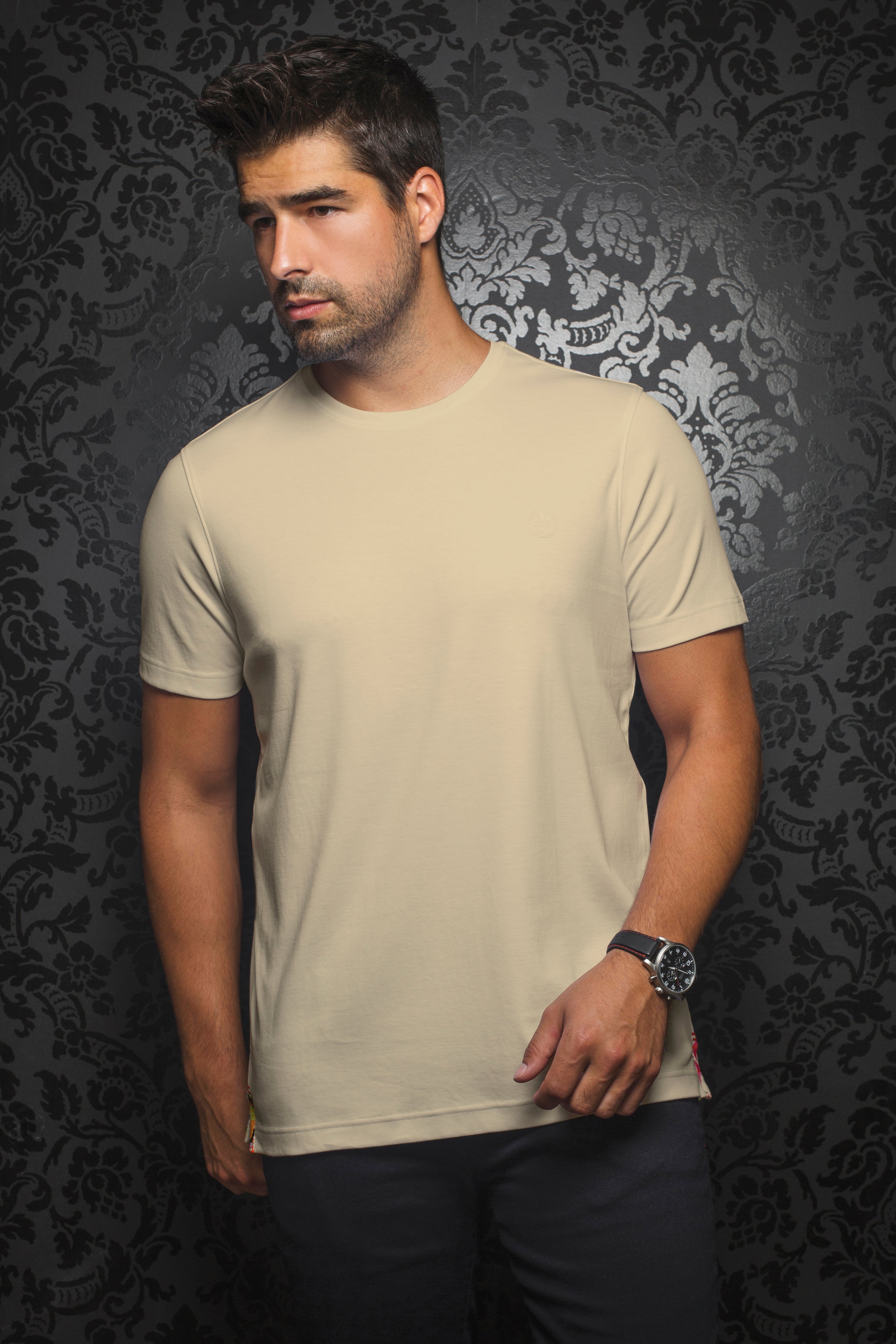 T-shirt | MICHAEL-C, Stone – Boutique Option