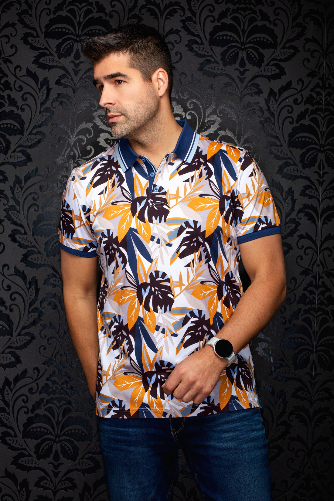POLO | RAINBLOOM de couleur Bleu – Boutique Option
