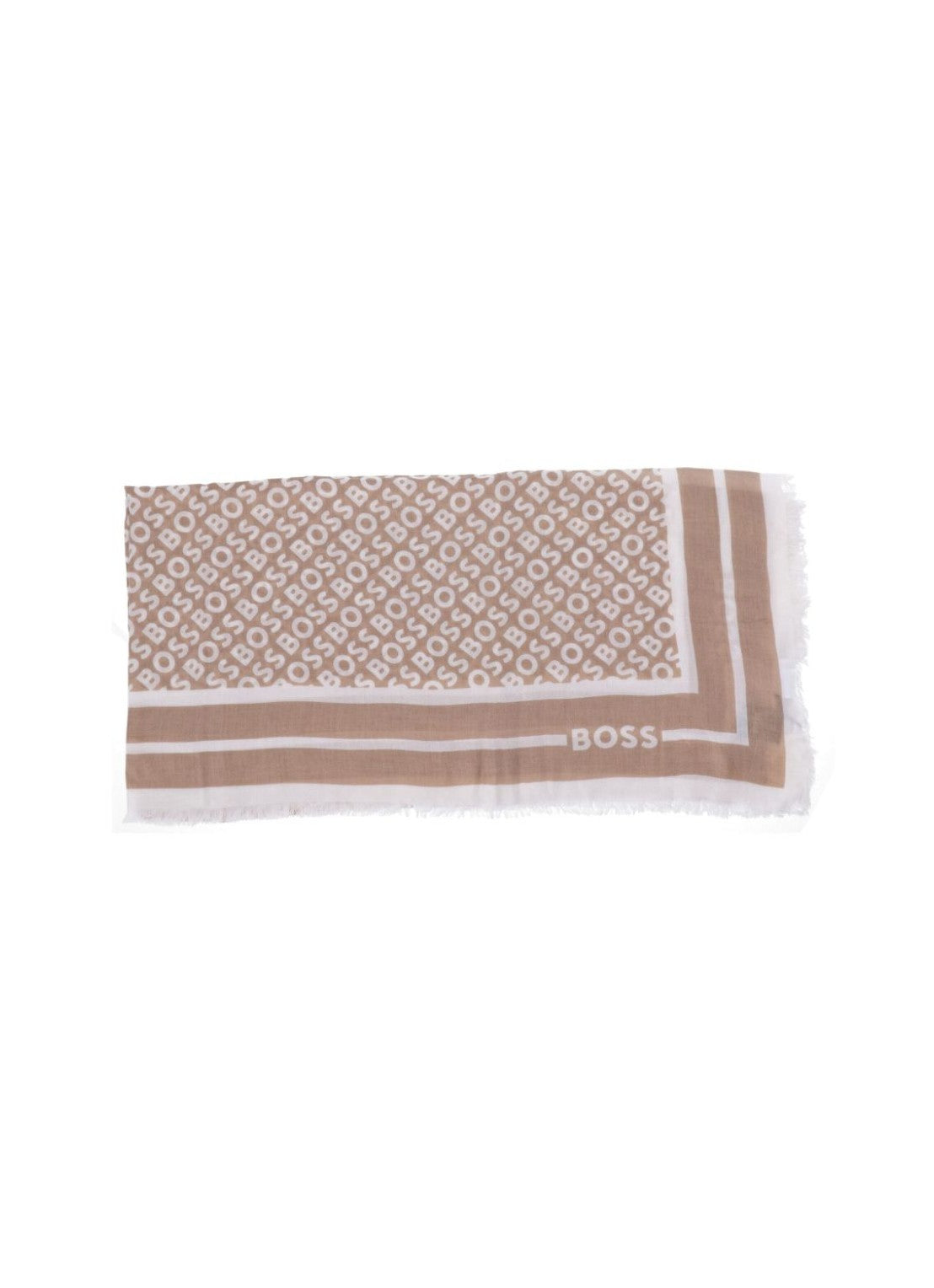 Boss scarf in beige color – Boutique Option