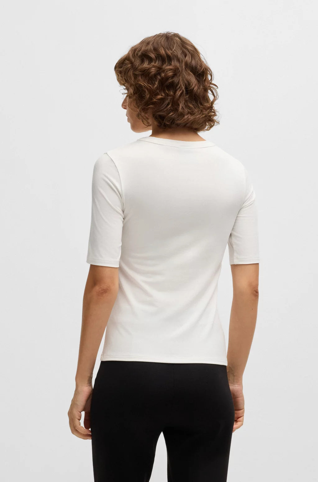T-Shirt Boss de couleur Blanc – Boutique Option
