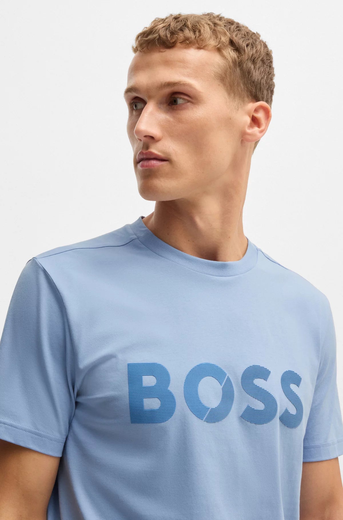 T-Shirt Boss de couleur Bleu – Boutique Option